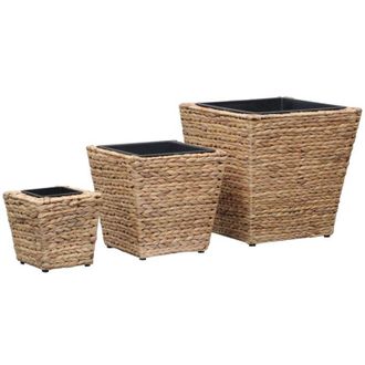 vidaXL Vidaxl - Lits sur&eacute;lev&eacute;s 3 pcs Jacinthe deau