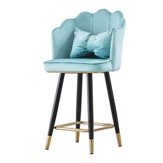 Generic Barhocker, hohe Barhocker, K&uuml;chenthekenst&uuml;hle mit R&uuml;cken- und Fu&szlig;st&uuml;tze, hohe Barhocker f&uuml;r Kneipen und Esszimmer