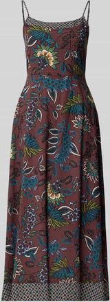 Zero Midikleid aus Viskose-Mix mit Spaghettitr&auml;gern
