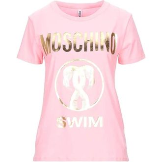 Moschino T-shirt Gold A1906 - - Tops - Damen - Rosa - L