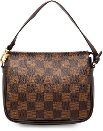 Louis Vuitton Crossbody Bags - Damier Ebene Trousse Pochette - Gr. unisize - in Braun - f&uuml;r Damen