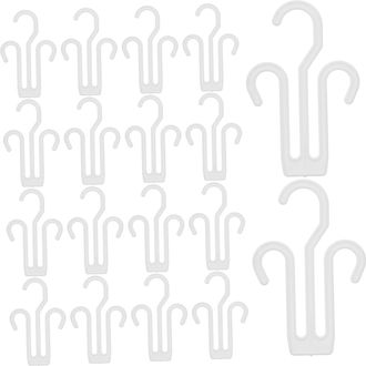 Happyyami 20 Stück Teiliges Kunststoff Schuhhaken Strapazierfähige PP Aufhänger für Hausschuhe Sandalen Flip Flops Platzsparend Vielseitig Einsetzbar Langlebig 