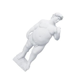 BESPORTBLE Fette David Statue aus Umweltfreundlichem Harz Gro&szlig;e Dekorative Skulptur f&uuml;r Zuhause B&uuml;ro Garten Stilvolle Geruchsfreie Wohnaccessoire deko