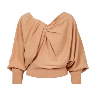 Alberta Ferretti Twisted Sweater - - Knitwear - Damen - Braun - M