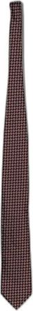 Ermenegildo Zegna Cravate en Soie Jacquard - Homme - Accessoires - Rouge - Taille: ONE Size