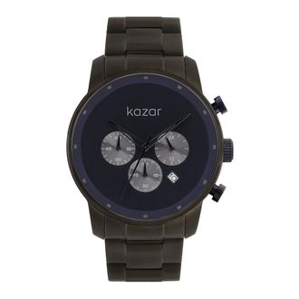 Kazar Uhr an einem Armband mit einem marineblauen Zifferblatt - - Accessories - Herren - Blau - ONE SIZE