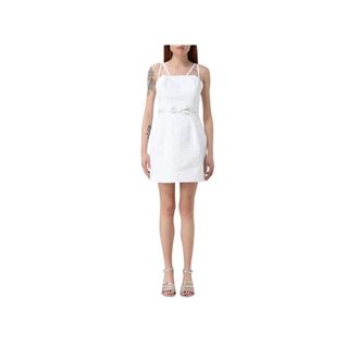 Elisabetta Franchi Polyester Freizeitkleid - - Dresses - Damen - Wei&szlig; - M