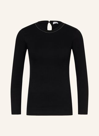 Brunello Cucinelli Brunello Cucinelli Longsleeve Mit Schmuckperlen schwarz