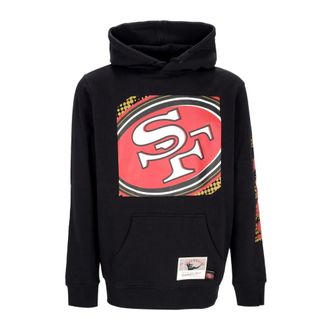 Mitchell & Ness NFL Big Face Hoodie Schwarz - - Sweatshirts & Hoodies - Herren - Schwarzk - S