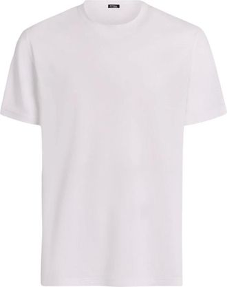 Kiton Homme, Tops, Blanc, Taille: XL T-shirt en coton