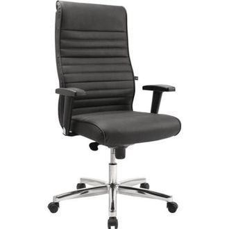 Topstar Chefsessel Leder schwarz schwarz m.Armlehne 440-550mm