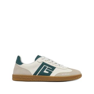 Balmain Baskets Swan en blanc et vert - Homme - Chaussures - Multicolore - Taille: 39 EU
