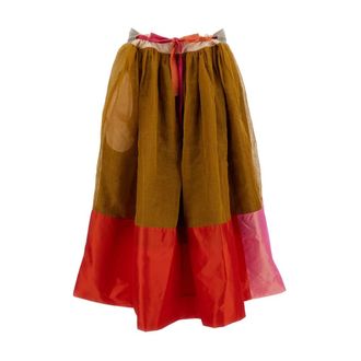 Daniela Gregis Femme, Jupes, Multicolore, Taille: ONE Size Reversible Balloon Midi Skirt