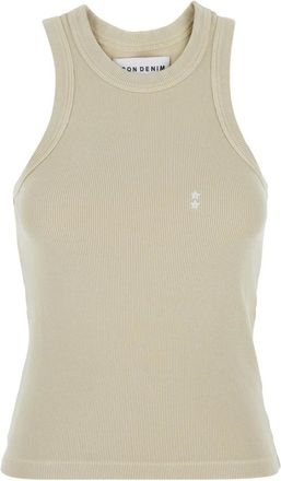 Icon Denim Los Angeles Femme, Tops, Beige, Taille: 36 FR Top &agrave; col rond