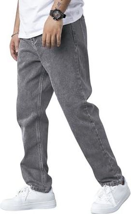 ORANDESIGNE Jeans Homme Stretch Slim Fit Pantalon Skinny Pantalon Denim Styles Casual Vintage Travail Pantalon Déchiré Homme Denim Jeans Coupe Ajustée Homme Jeans