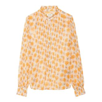 Zadig&Voltaire Femme, Blouses et Chemises, Orange, Taille: 40 FR Timz Tunic