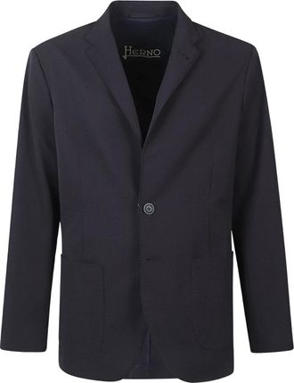 Herno Homme, Costumes, Bleu, Taille: 3XL Veste Seersucker