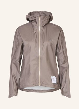 SATISFY Satisfy Laufjacke Pertex 3l Rain braun