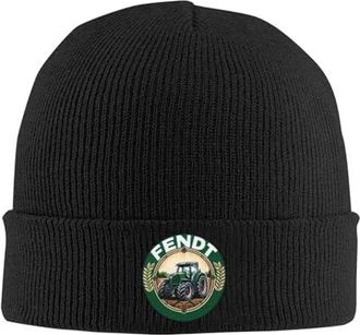 Generic Casquette Homme, Tracteur Vert &agrave; Cadre Rond Champ Femmes Unisexe Bonnet tricot&eacute; Bonnet Bonnet Cadeau Hiver Chaud No&euml;l en Plein air