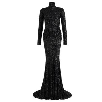 Patou Cut-out Back Maxi Kleid - - Dresses - Damen - Schwarzk - XS