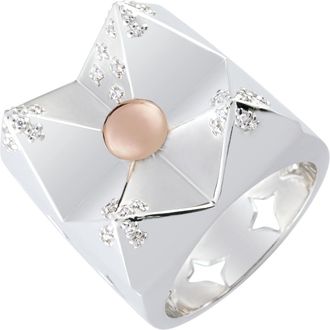 Edenly Ring Schöpfung - Kristallgebirge - 18 Karat