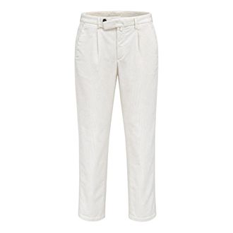 BRIGLIA 1949 Feincord-Hose mit Mille-Righe-Struktur - - Trousers - Herren - Beige - S