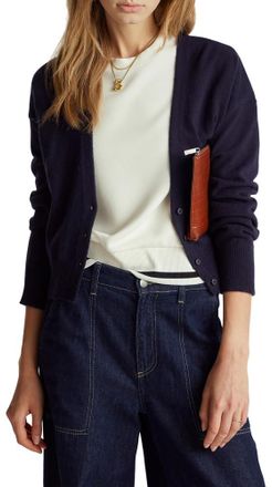 Benetton Damen Cardigan M/L 102hd6052 Strickjacke, blau, L