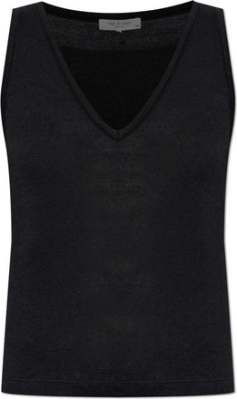 Rag & Bone Femme, Tops, Noir, Taille: 42 FR Haut &agrave; col en V