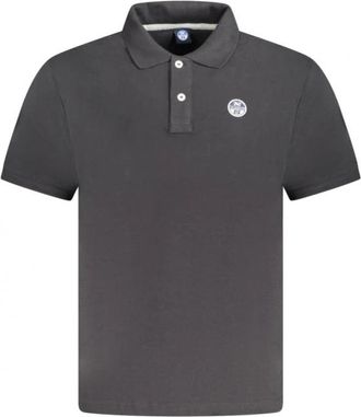 North Sails Logo-Patch Polo Shirt - - Tops - Herren - Schwarzk - L
