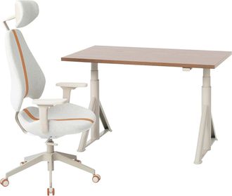 IKEA IDÅSEN / GRUPPSPEL Schreibtisch und Stuhl