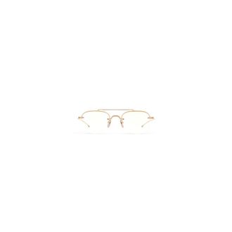 Thom Browne unisex, Accessoires, Beige, Taille: 53 MM Monture Pilote Semi-Cercl&eacute;e 960A