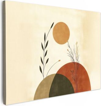 MuchoWow &copy; Leinwandbilder 40x30 cm Wall Art Decoration Bilder f&uuml;r die Wand Schlafzimmer Deko Canvas Painting Wanddekoration Wohnzimmer Pflanzen - Abstrakt - Fo