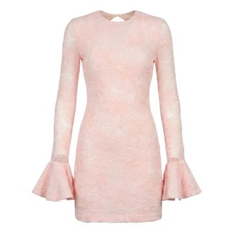 Rotate Rotate Birger Christensen, Femme, Robes, Rose, Taille: 36 FR Jacquard Floral Short Dress