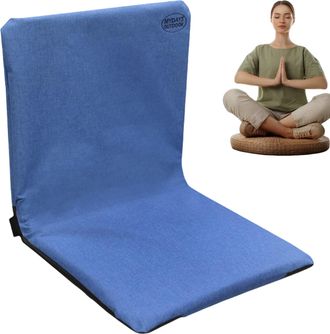 Generico Outdoor Klappstuhl Kissen - Bodenkissen für Campingstuhl, faltbar, leicht, verstellbar, mit Rückenlehne zum Angeln, Rahmen aus hochfestem Metall, EVE