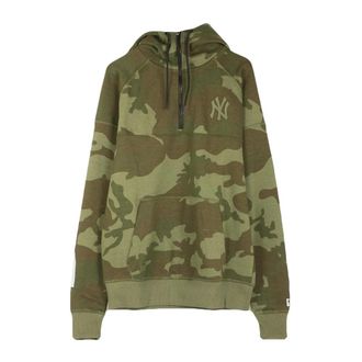 New Era Oliven Hoodie mit Ntc Hz Stil - - Sweatshirts & Hoodies - Herren - Gr&uuml;n - L