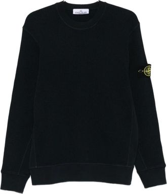 Stone Island Homme, Pulls, Bleu, Taille: M SweaT-shirt Gaufre