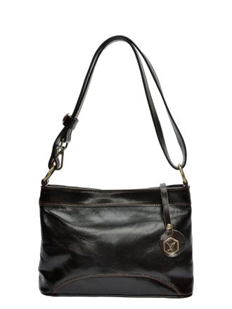 Luisa Vannini Kastanienbraun Rindsledertasche