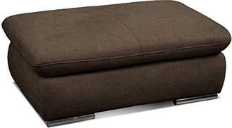 Cavadore Cavadore Hocker Alkatraz / Polsterhocker passend zum Ecksofa oder zur Wohnlandschaft Alkatraz / Modernes Design / 101 x 43 x 68 / Braun