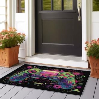 Generic Tapis de Passage Couloir Long Manette N&eacute;on Tendance Cuisine Devant Evier Antid&eacute;rapant 80x200 cm Absorbant Tapis d Entree Interieur pour Couleur