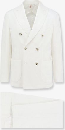 Nugnes Double-breasted linen suit - NUGNES 1920 - gender_Man