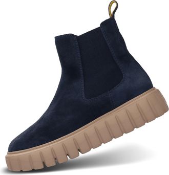 Salamander Damen Chelsea, Chelsea aus Leder, blau, 39 EU