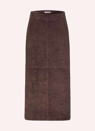 Yerse Yerse Lederrock Suede braun