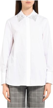 Max Mara Femme, Blouses et Chemises, Blanc, Taille: 42 FR Formal Chemises