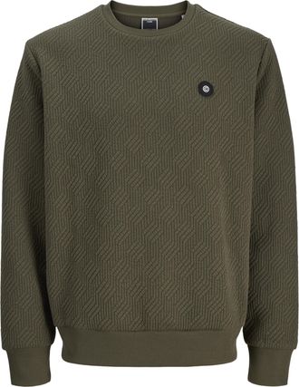 Jack & Jones Herren Jcogeo Sweat Crew Neck SMU, Grape Leaf, L