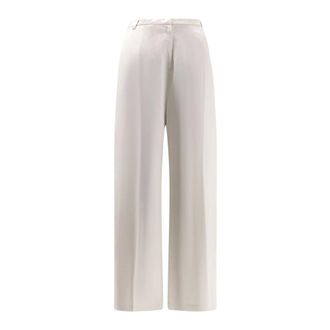 Alysi Femme, Pantalons, Blanc, Taille: 38 FR Wide Leg Pantalons
