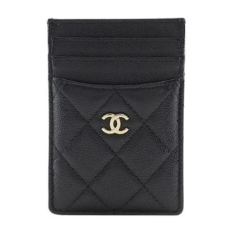 Chanel Pre-owned Matelasse Caviar Kartenetui - - Pre-owned - Damen - Schwarzk - ONE SIZE