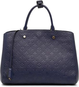 Louis Vuitton Pre-owned Montaigne MM - Femme - Pre-owned - Bleu - Taille: ONE Size