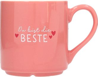 Depesche 0013594-027 Lieblingsbecher Motiv Nr. 27, Henkeltasse mit Spruch, 300 ml, aus Porzellan, teilweise mit Goldfolie und Innendruck