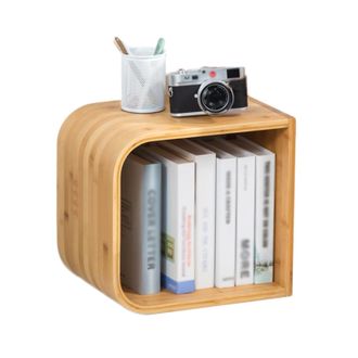 Generic Geometrisches Bücherregal,Holz-Trennwandregal,Kreativer offener Würfel-Aufbewahrungsschrank,Geeignet for Home Office und Wohnzimmer(1Layer)