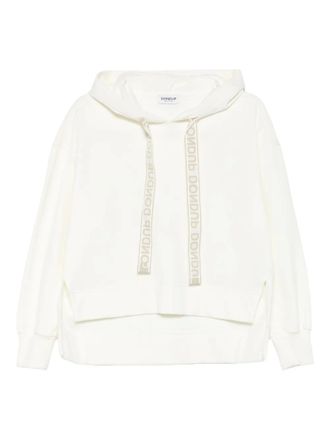 Dondup Hoodie mit Logo-Streifen - Weiß
